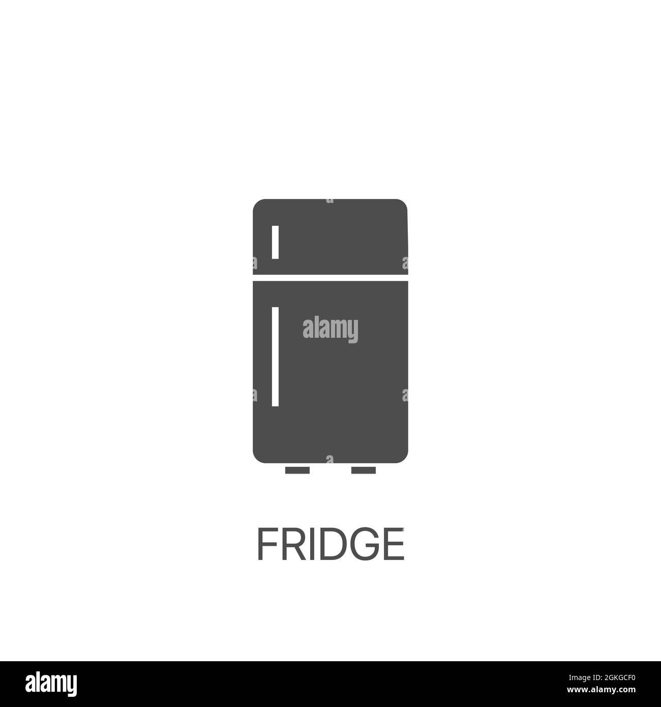 Fridge vector line icon. Vector sign for mobile app and web sites Stock ...