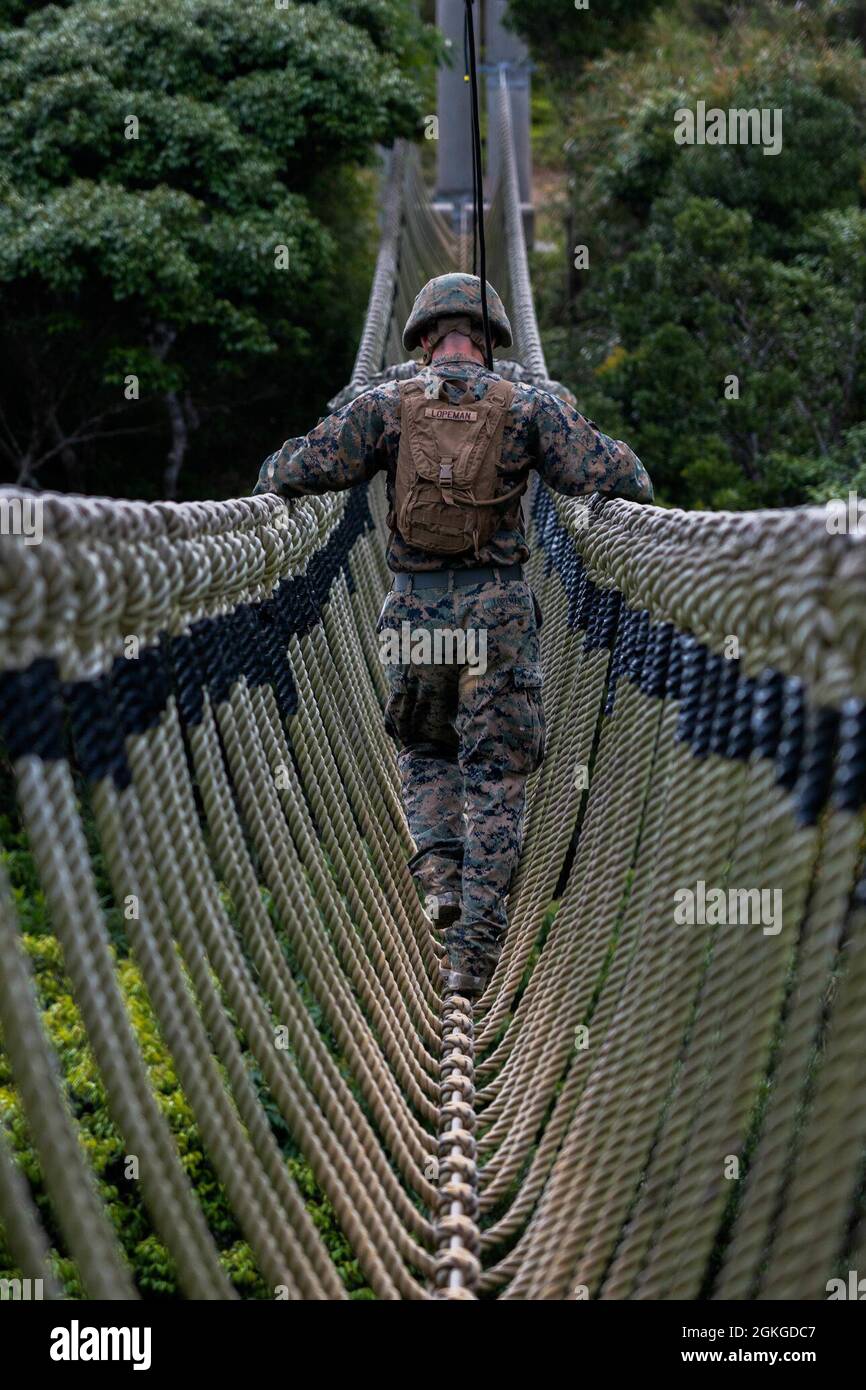 U.S. Marine Corps Kegan Lopeman, a combat engineer with 9th Engineer ...