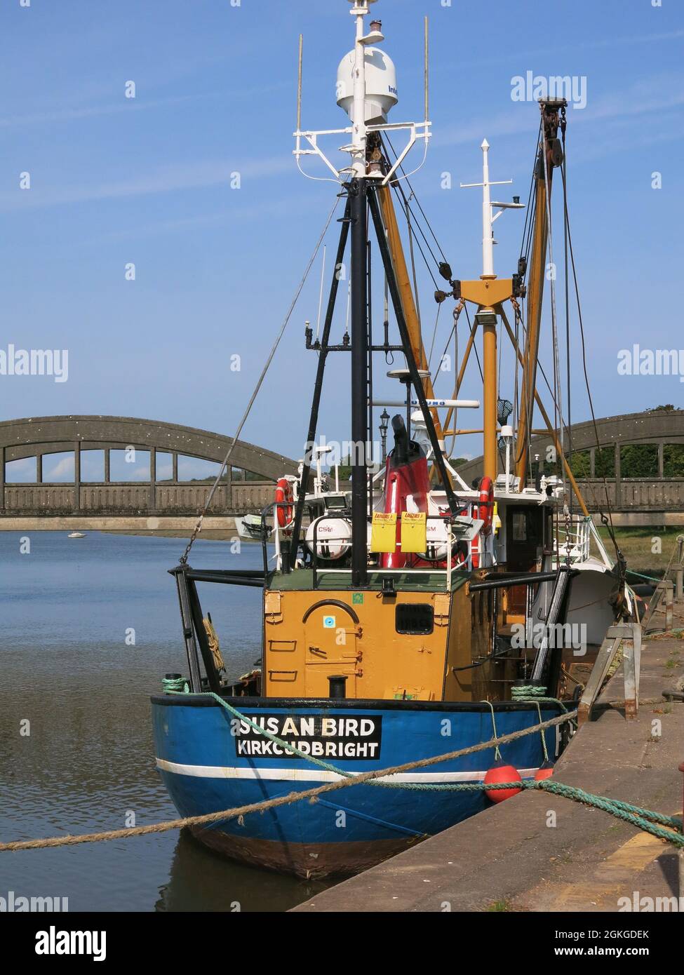 The "Susan Bird" FR357 is a 24m long fishing boat, moored at the ...