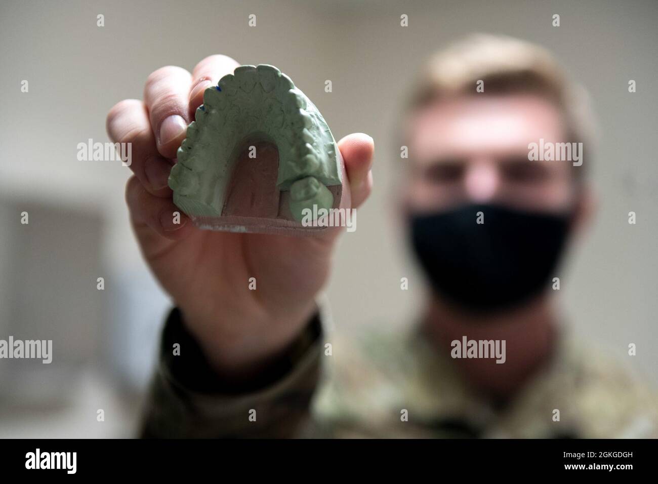Airman 1st Class Colby Locke, 60th Dental Squadron dental laboratory ...
