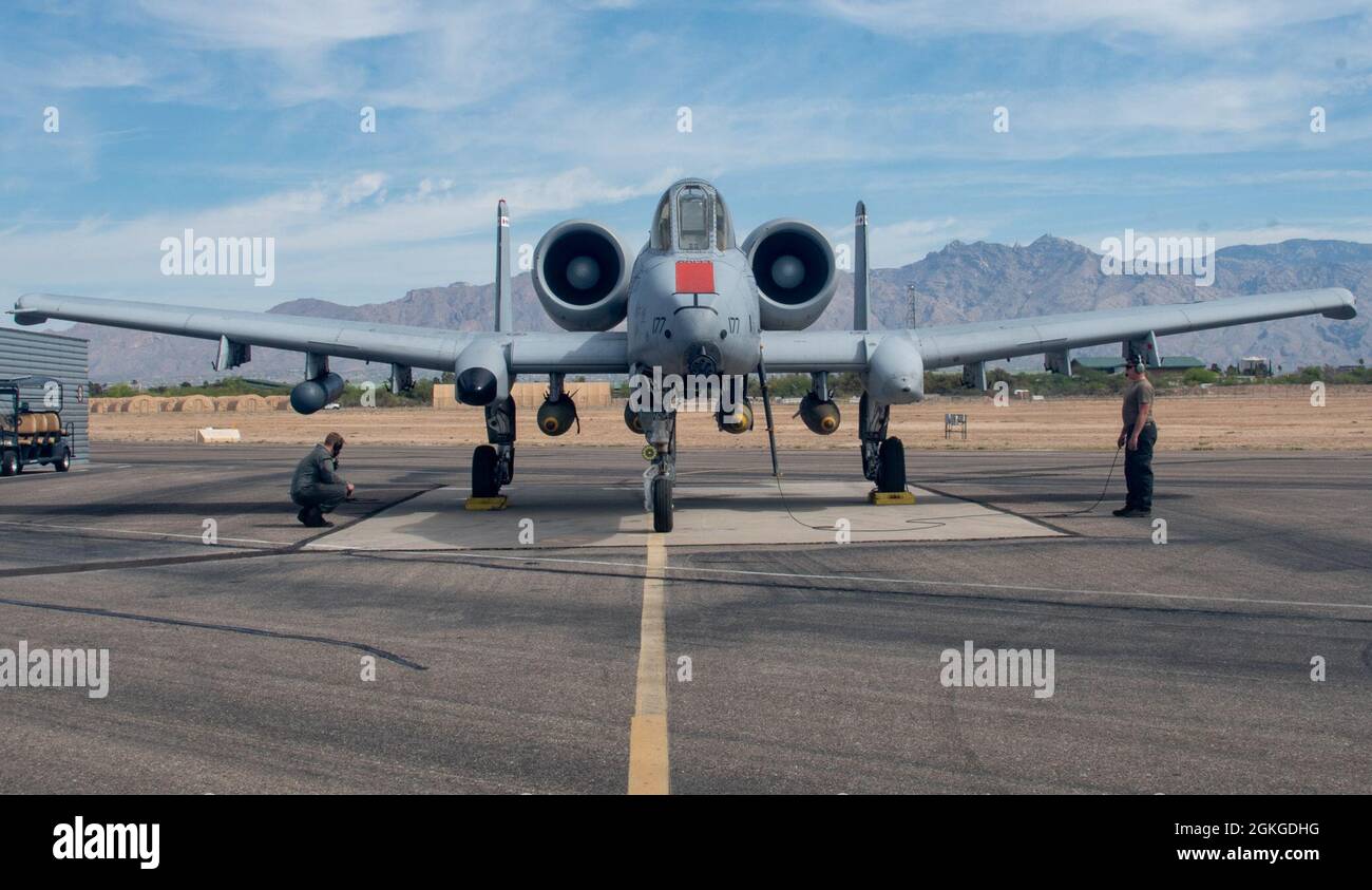 A U.S. Air Force A-10 Thunderbolt II pilot from the 40th Flight Test ...