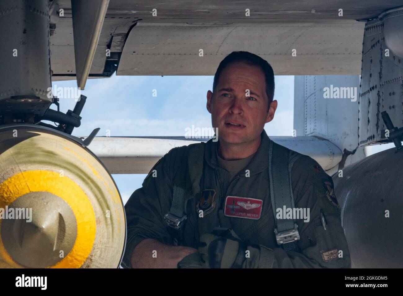 A U.S. Air Force A-10 Thunderbolt II pilot from the 40th Flight Test ...