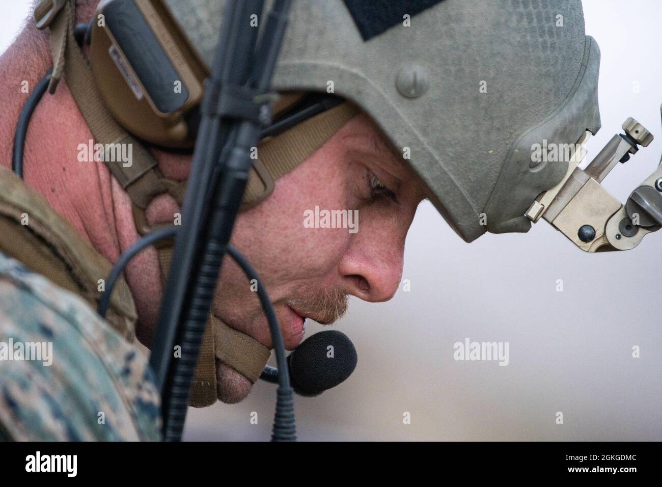 U.S. Marine Corps Sgt. Joseph Murray, a fire power control team chief ...
