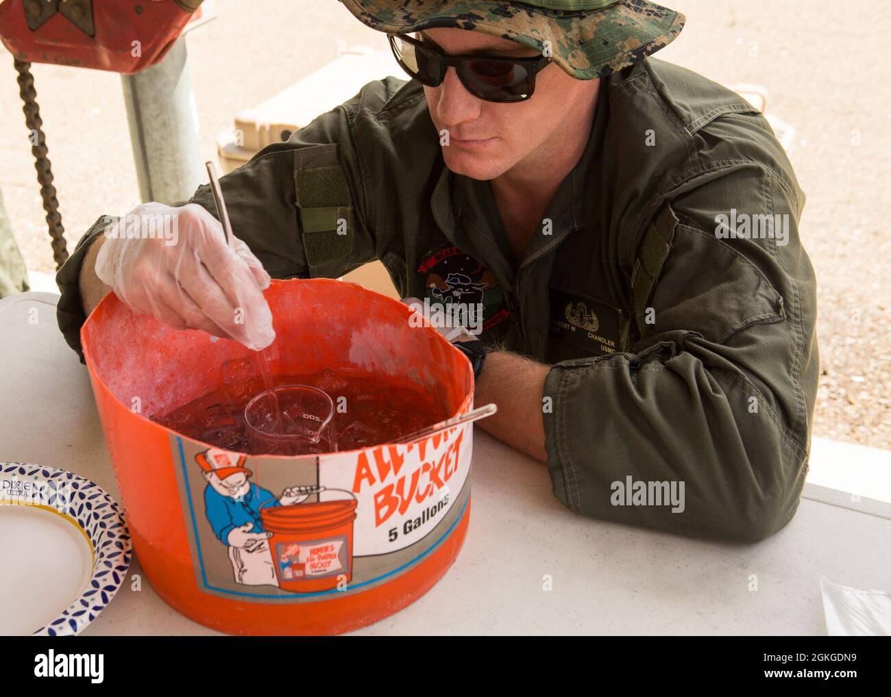 U.S. Marine Sgt. Robert W. Chandler, an explosive ordnance disposal ...