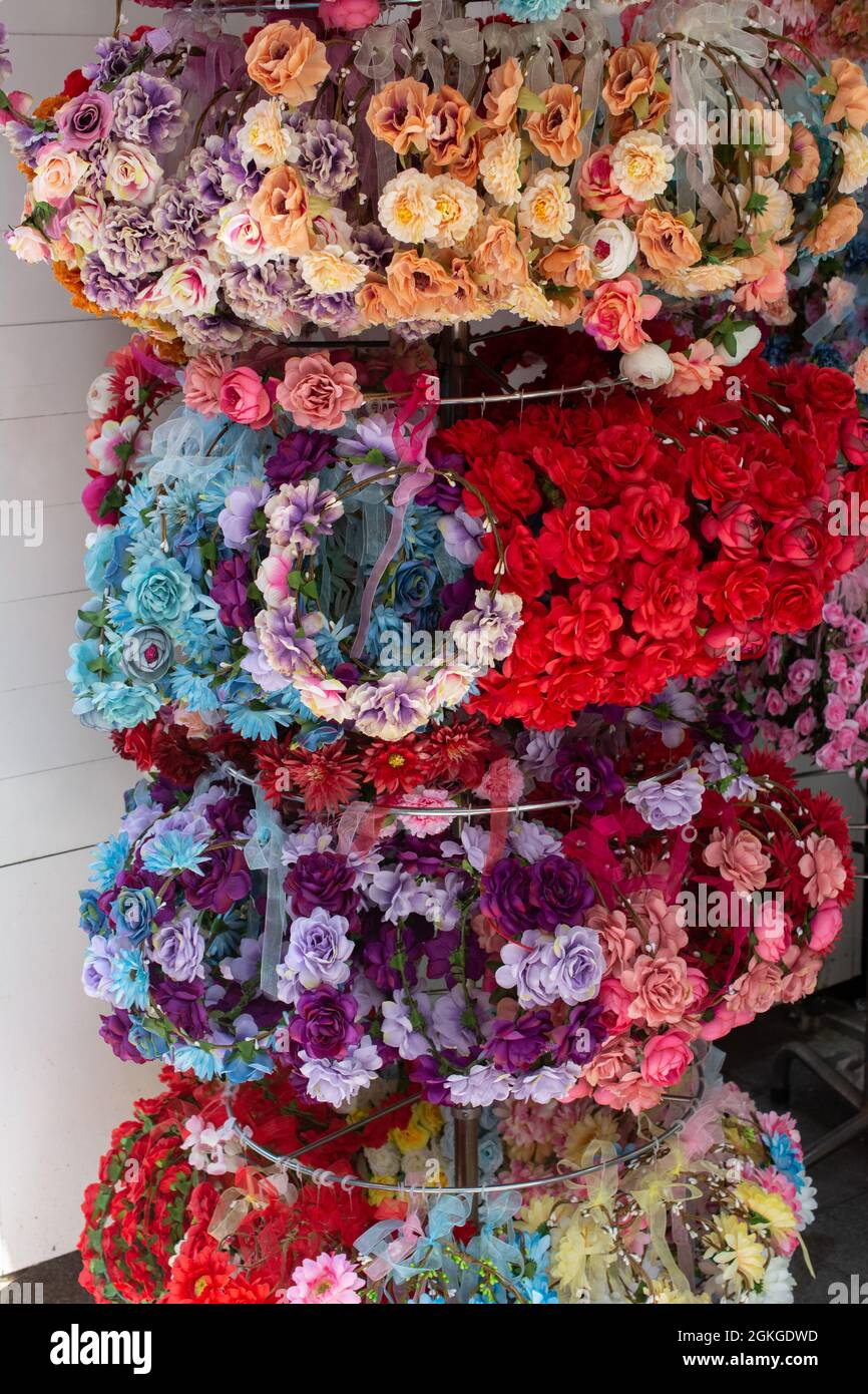 Hanging rose wreaths hi-res stock photography and images - Alamy