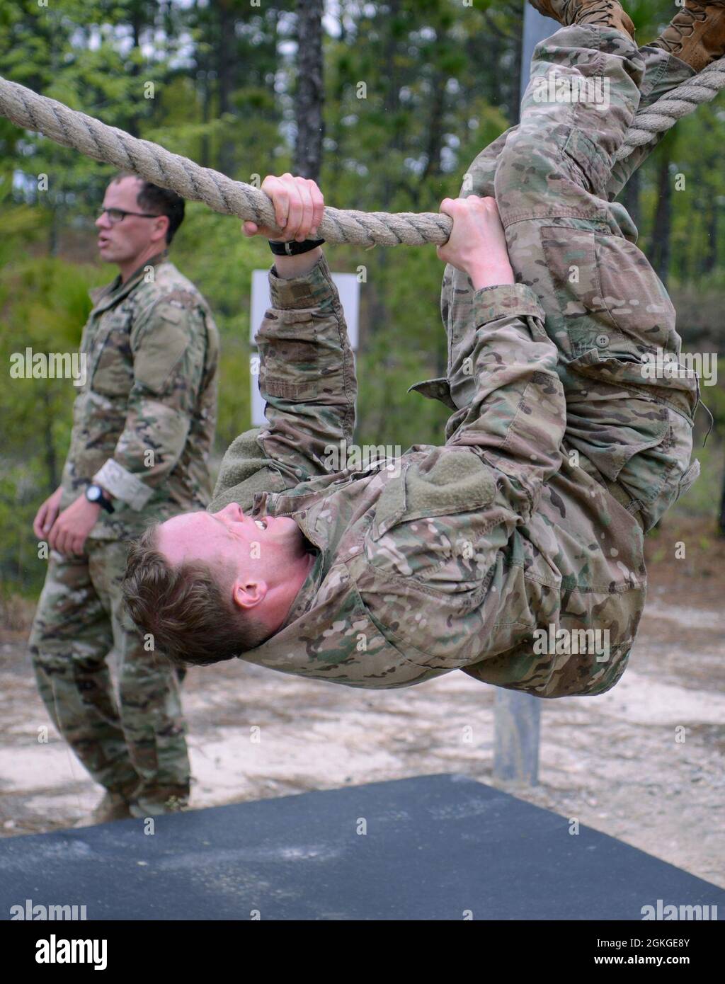 A Soldier from Support Battalion, 1st Special Warfare Training Group ...