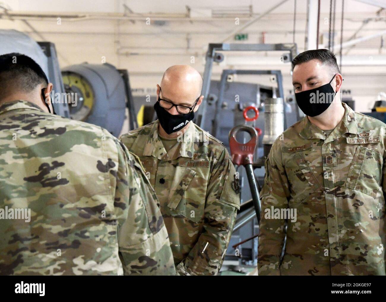 Lt. Col. Antonio Ortiz-Guzman, 94th Airlift Wing chaplain, and Senior ...