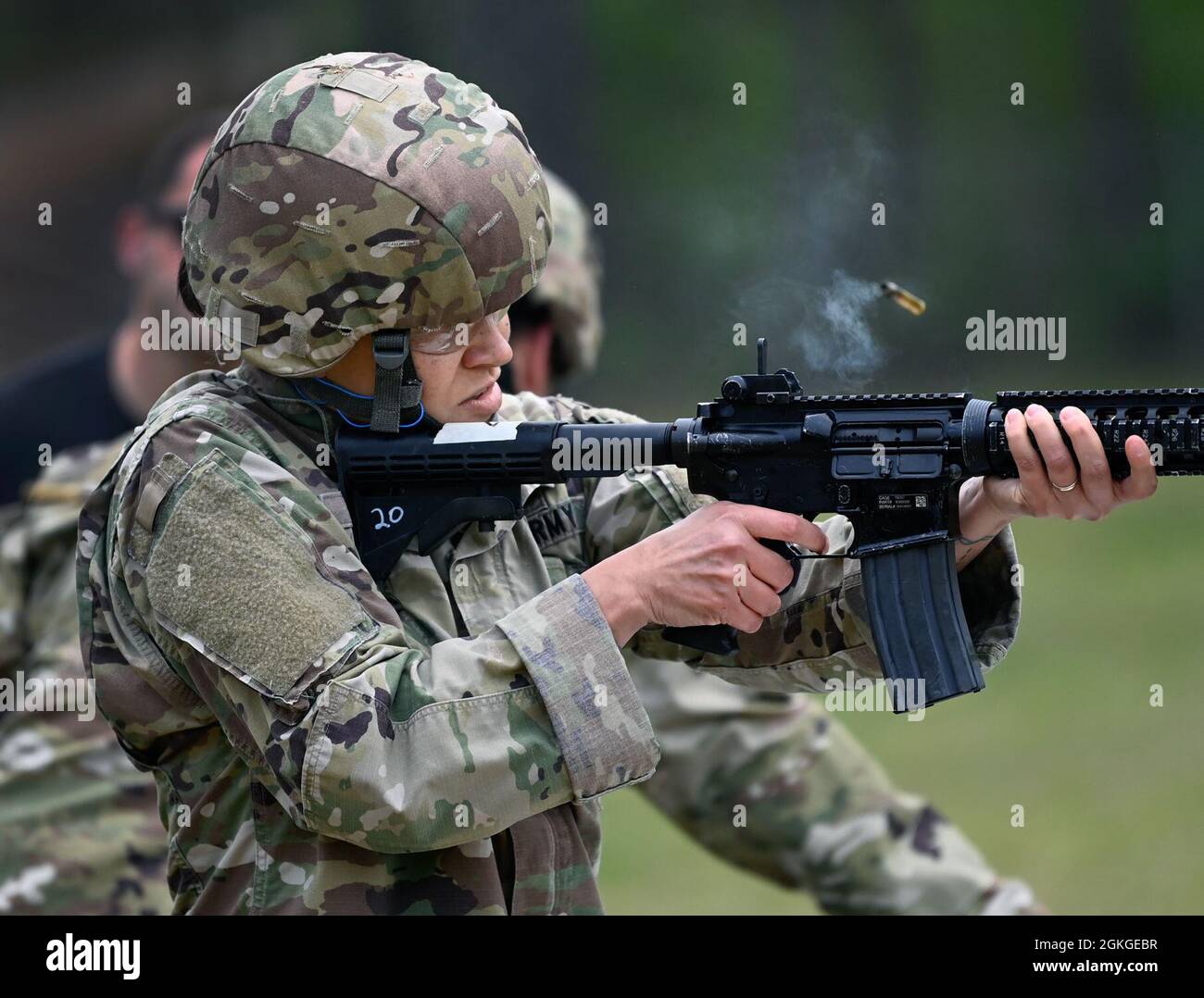 A Soldier from Support Battalion, 1st Special Warfare Training Group ...