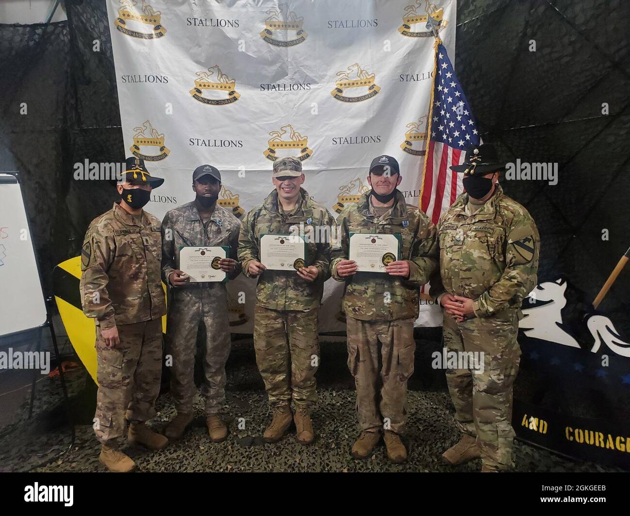 Lt. Col. Steven Jackowski and Command Sgt. Maj. Jesus Pena, the 2nd ...
