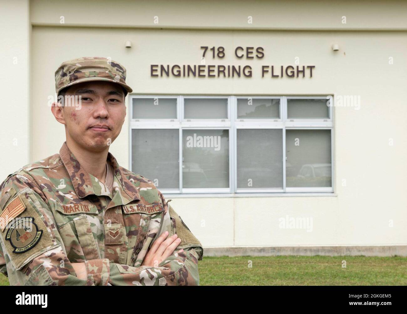 U.S. Air Force Senior Airman Brandon Martin, 718th Civil Engineer ...