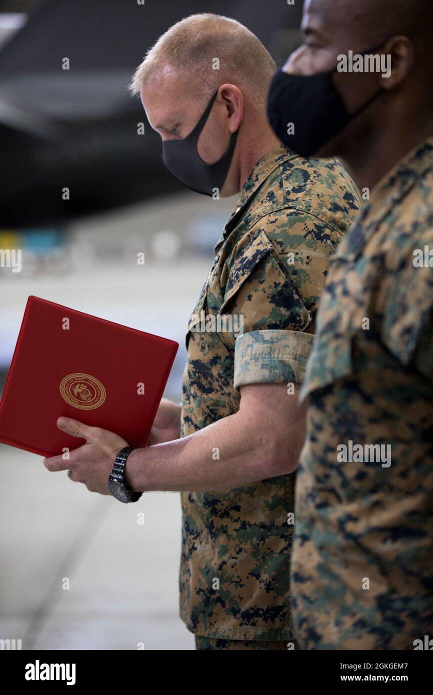 U.S. Marine Corps Lt. Col. Michael Wyrsch, commanding officer of Marine ...