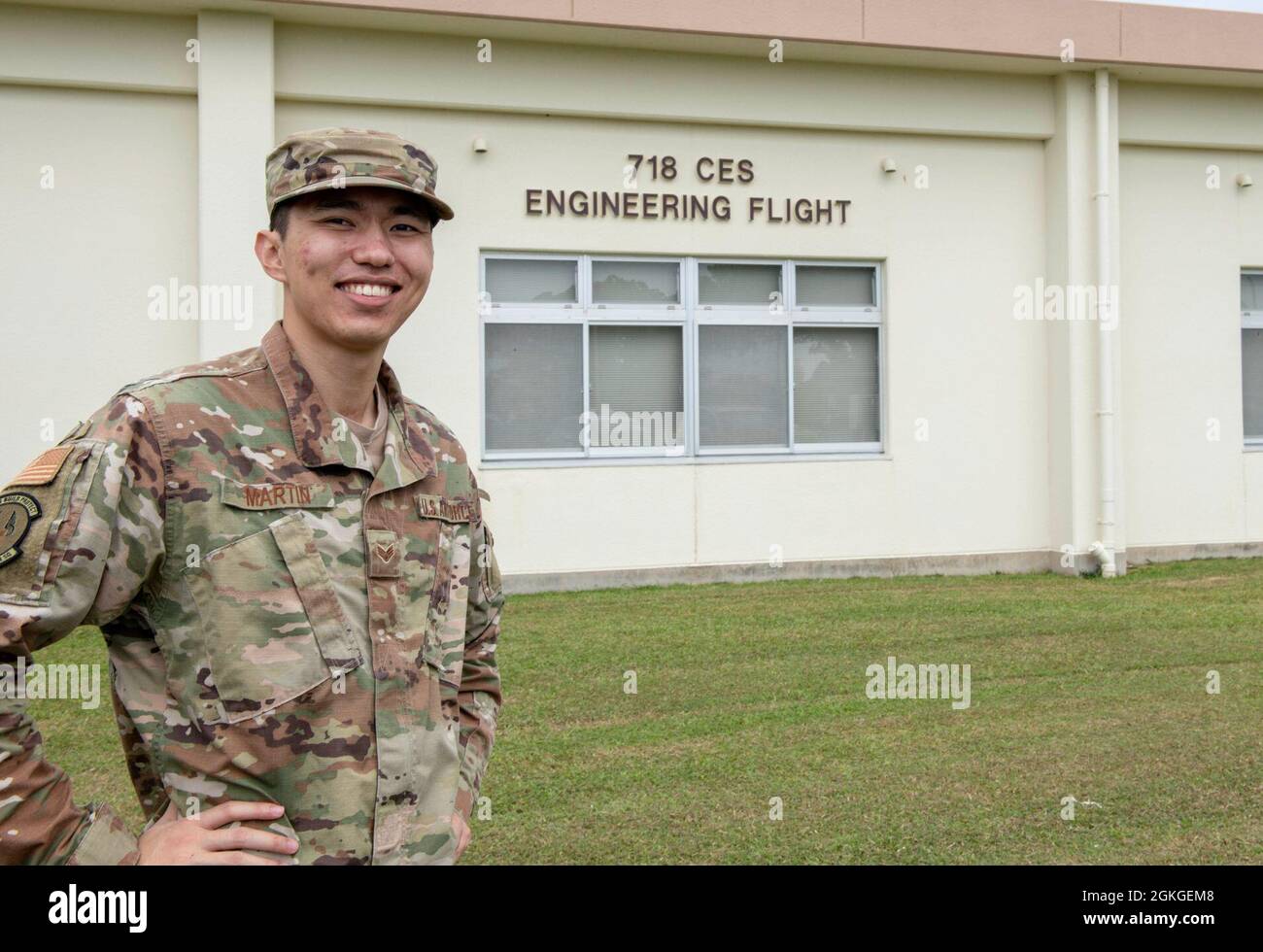 U.S. Air Force Senior Airman Brandon Martin, 718th Civil Engineer ...