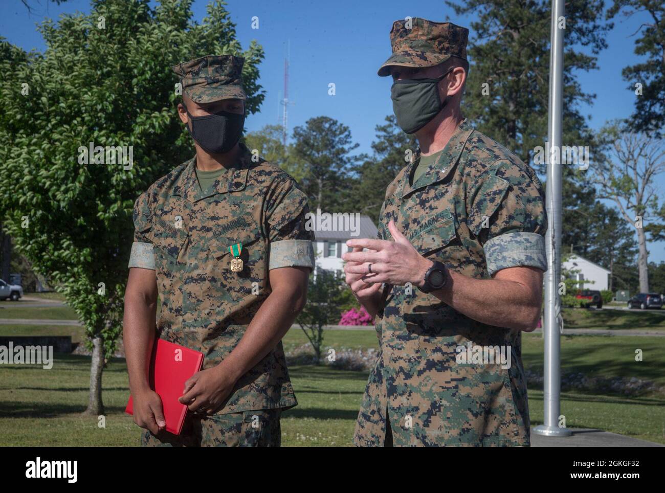 U.S. Marine Corps Lt. Col. David Donnell, commanding officer of the ...