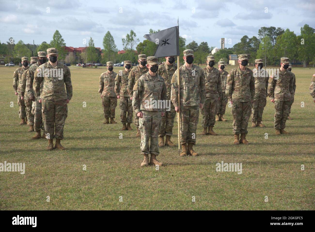 Soldiers of the Raptor Detachment, Army Cyber Protection Brigade stand ...