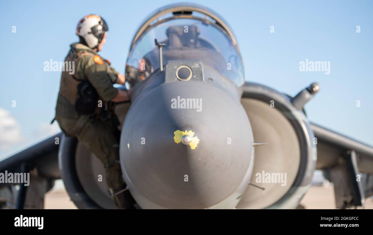 Maj. Eric Schiebe, a pilot from Marine Attack Squadron 223, Cherry ...
