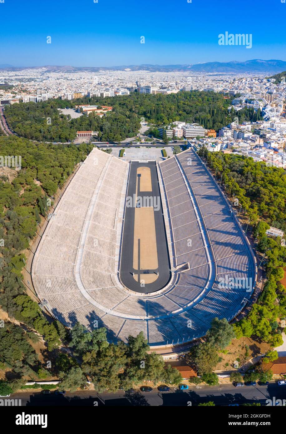 Panathenaic stadium in Athens, Greece (hosted the first modern Olympic ...