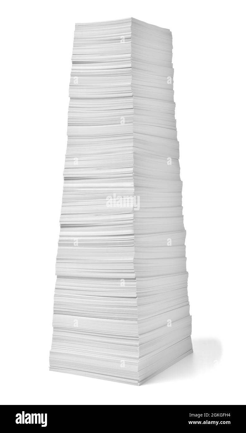 paper stack pile office paperwork busniess education Stock Photo - Alamy