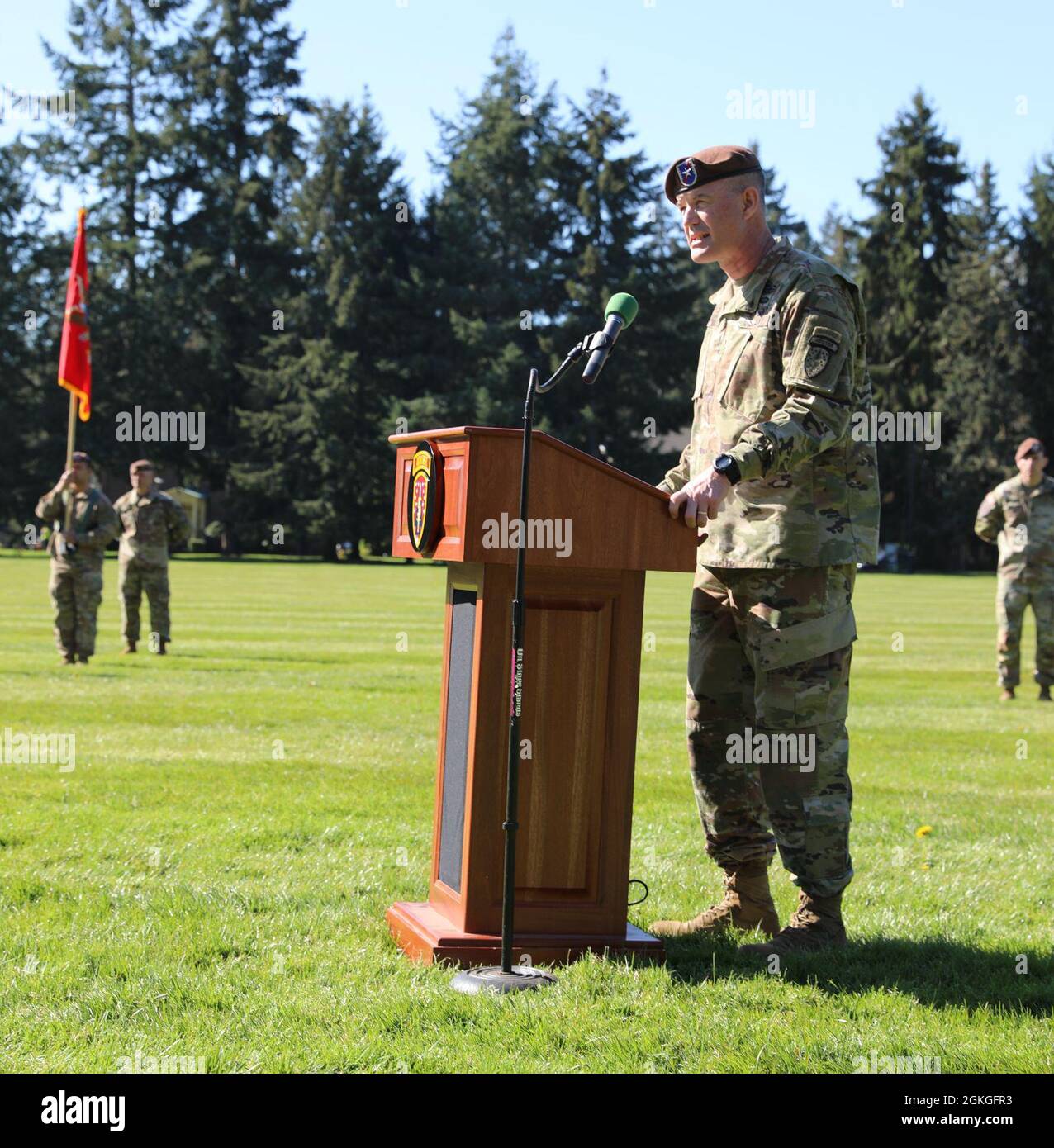 The 5th Security Force Brigade Commander Brig. Gen. Curtis Taylor ...