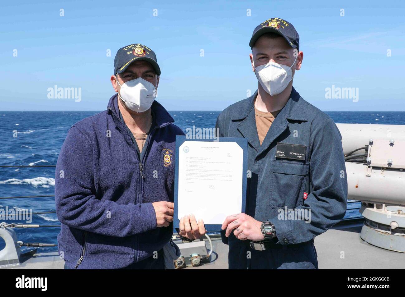 ATLANTIC OCEAN (April 16, 2021) Electrician’s Mate 3rd Class Dylan ...