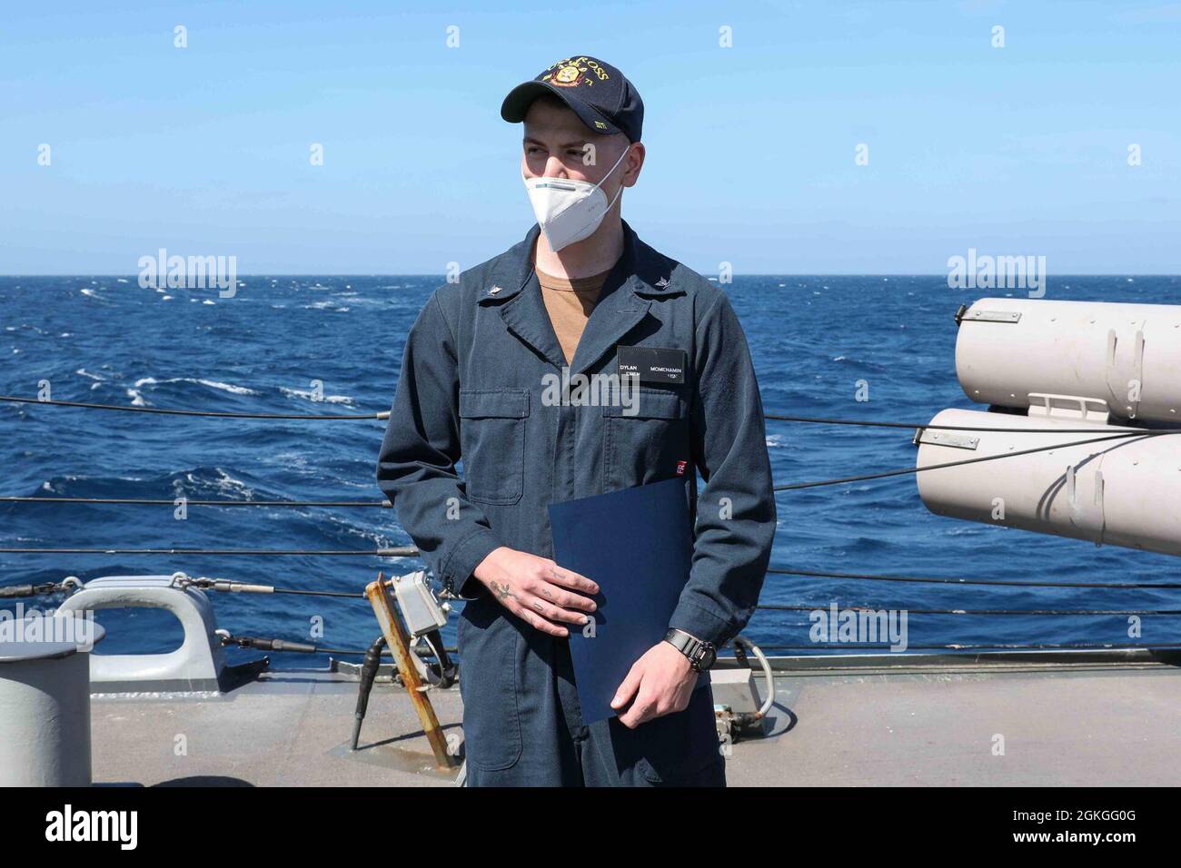 ATLANTIC OCEAN (April 16, 2021) Electrician’s Mate 3rd Class Dylan ...