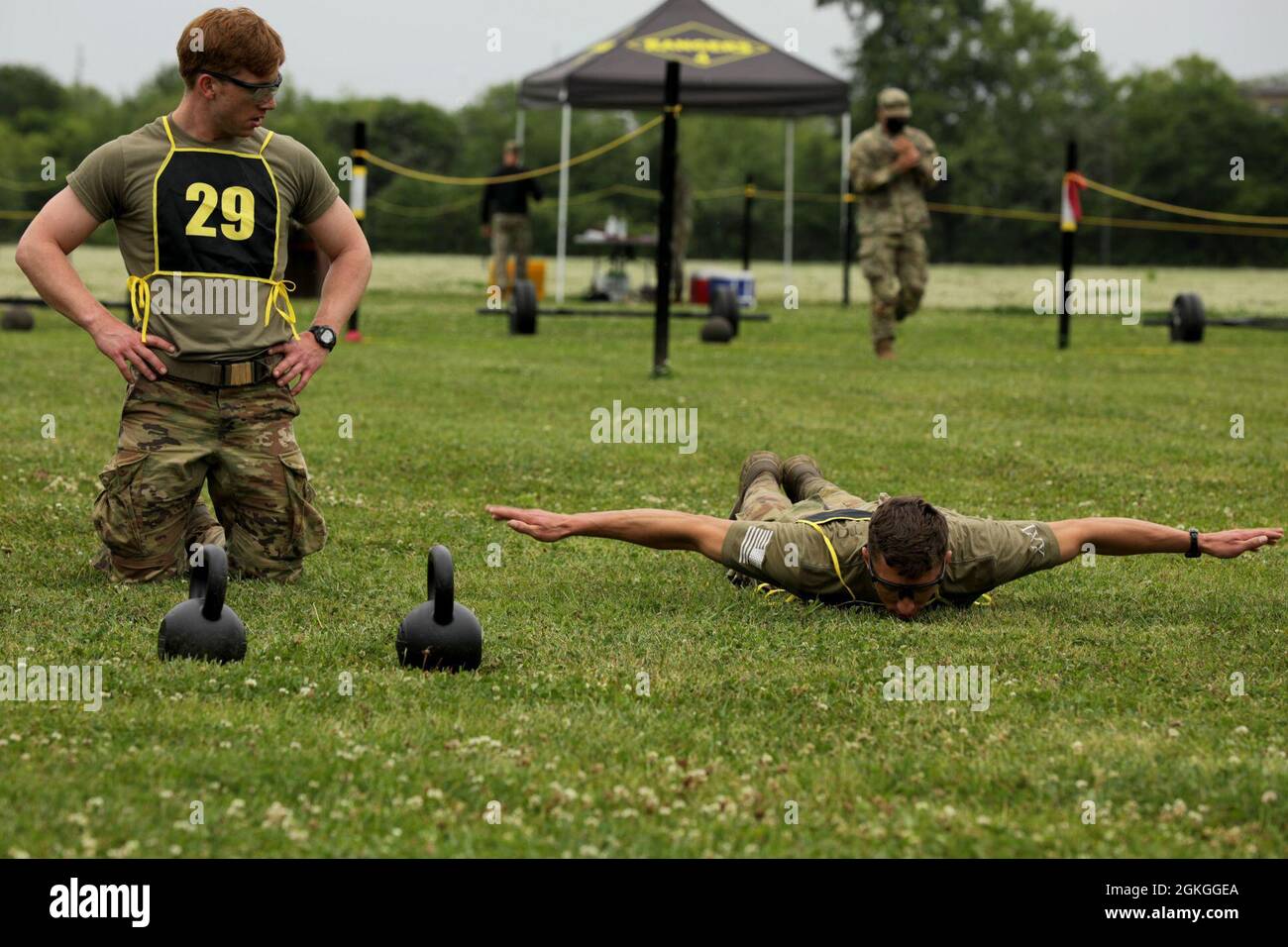 Staff Sgt. Brian Evans and Staff Sgt. Isaac Redmond, assigned to U.S ...
