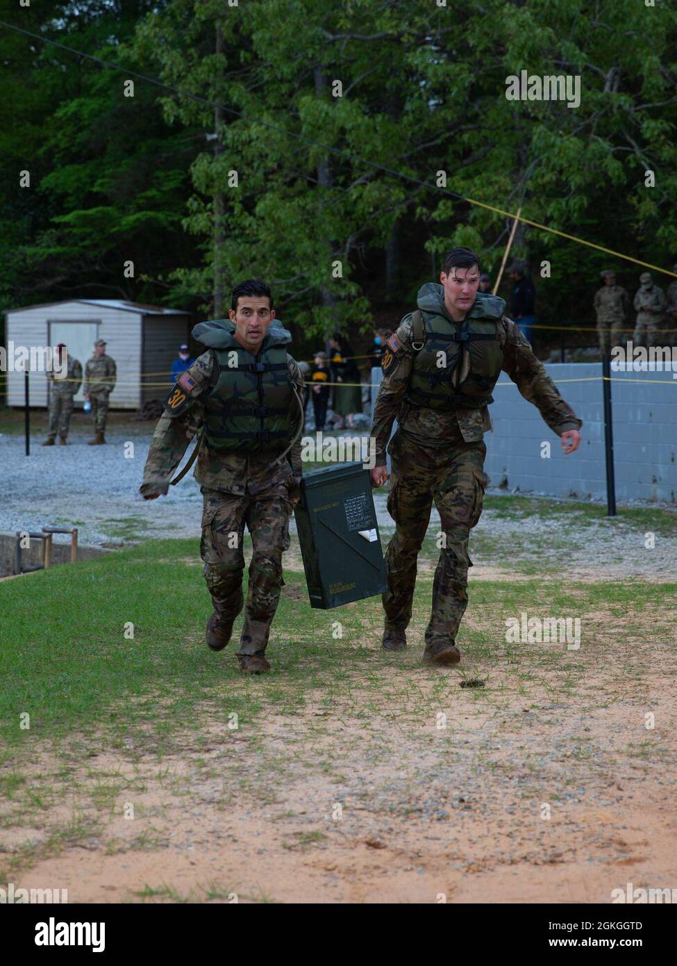 U.S. Army Cpt. Nanez, Andres (left) and Cpt. Dunaway, Lewis (right ...