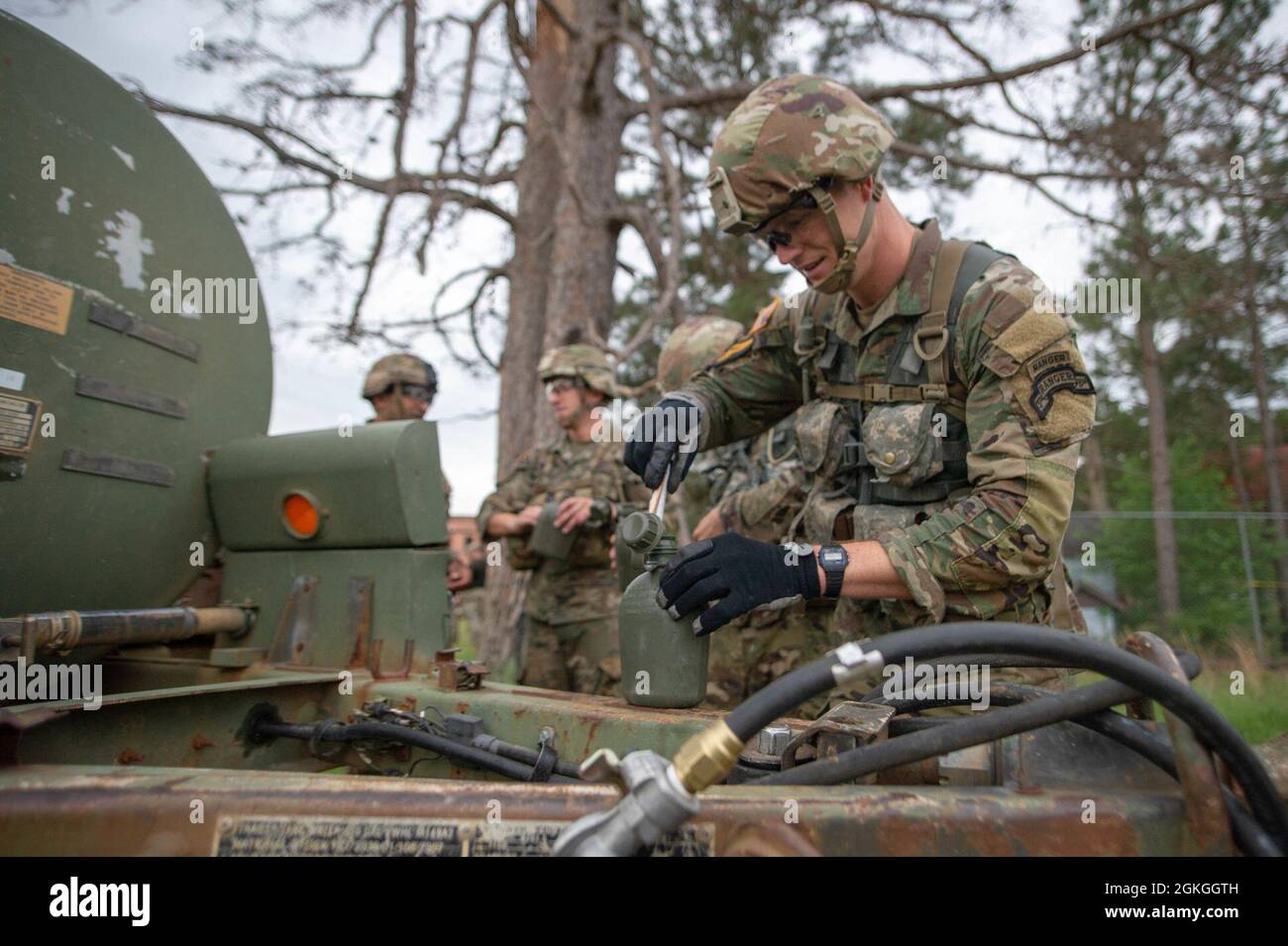 A participant in the 2021 David E. Grange Jr. Best Ranger Competition ...