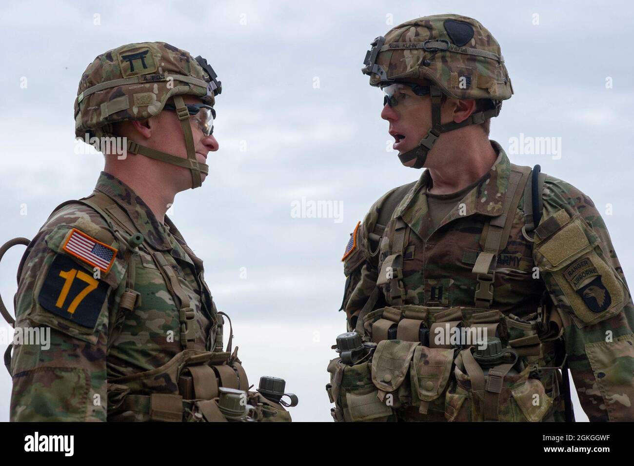 Team 17 strategizes during the 2021 David E. Grange Jr. Best Ranger ...