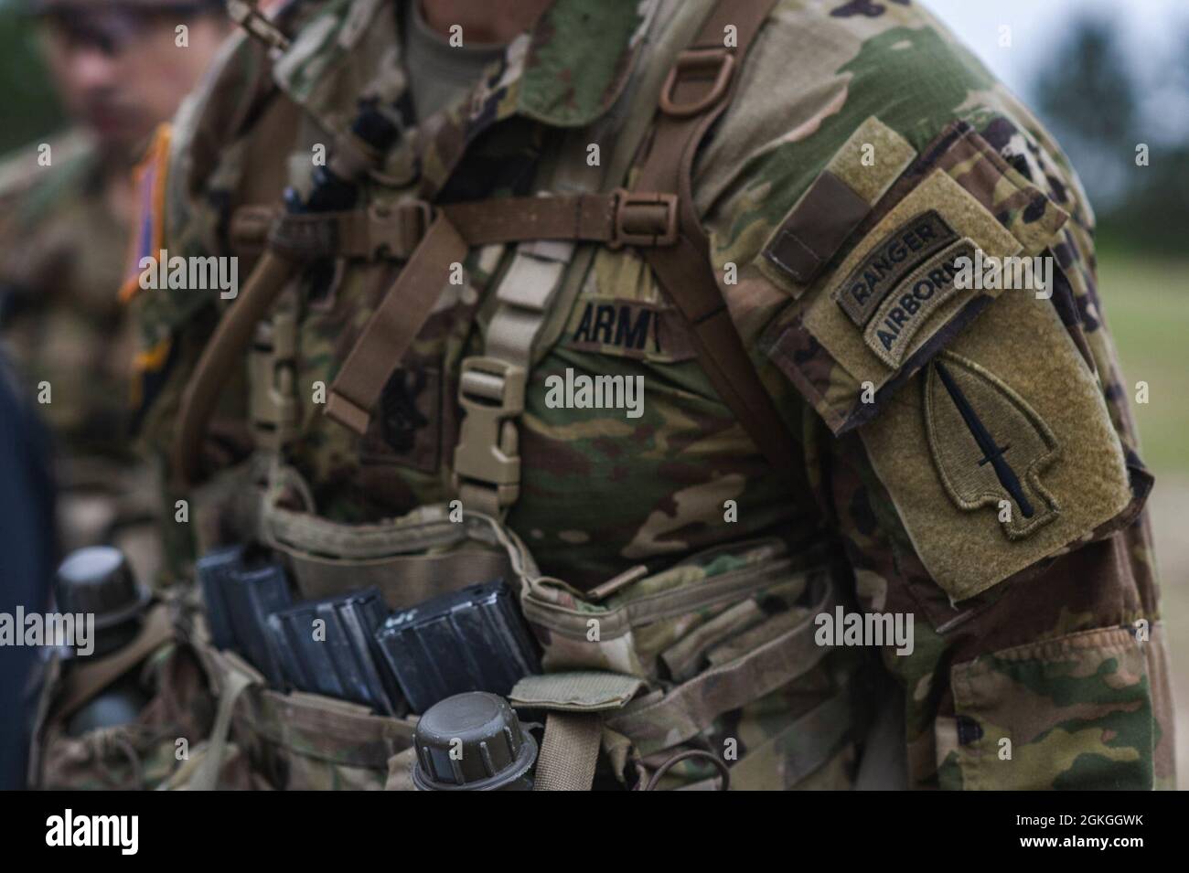 A team participating in the 2021 David E. Grange Jr. Best Ranger ...