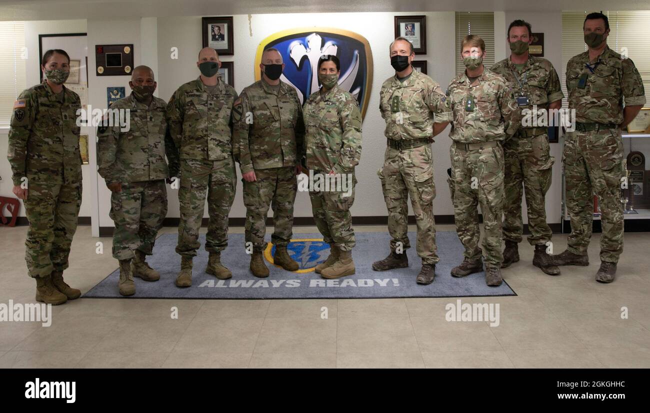 Leaders from the 504th Expeditionary Military Intelligence Brigade and ...