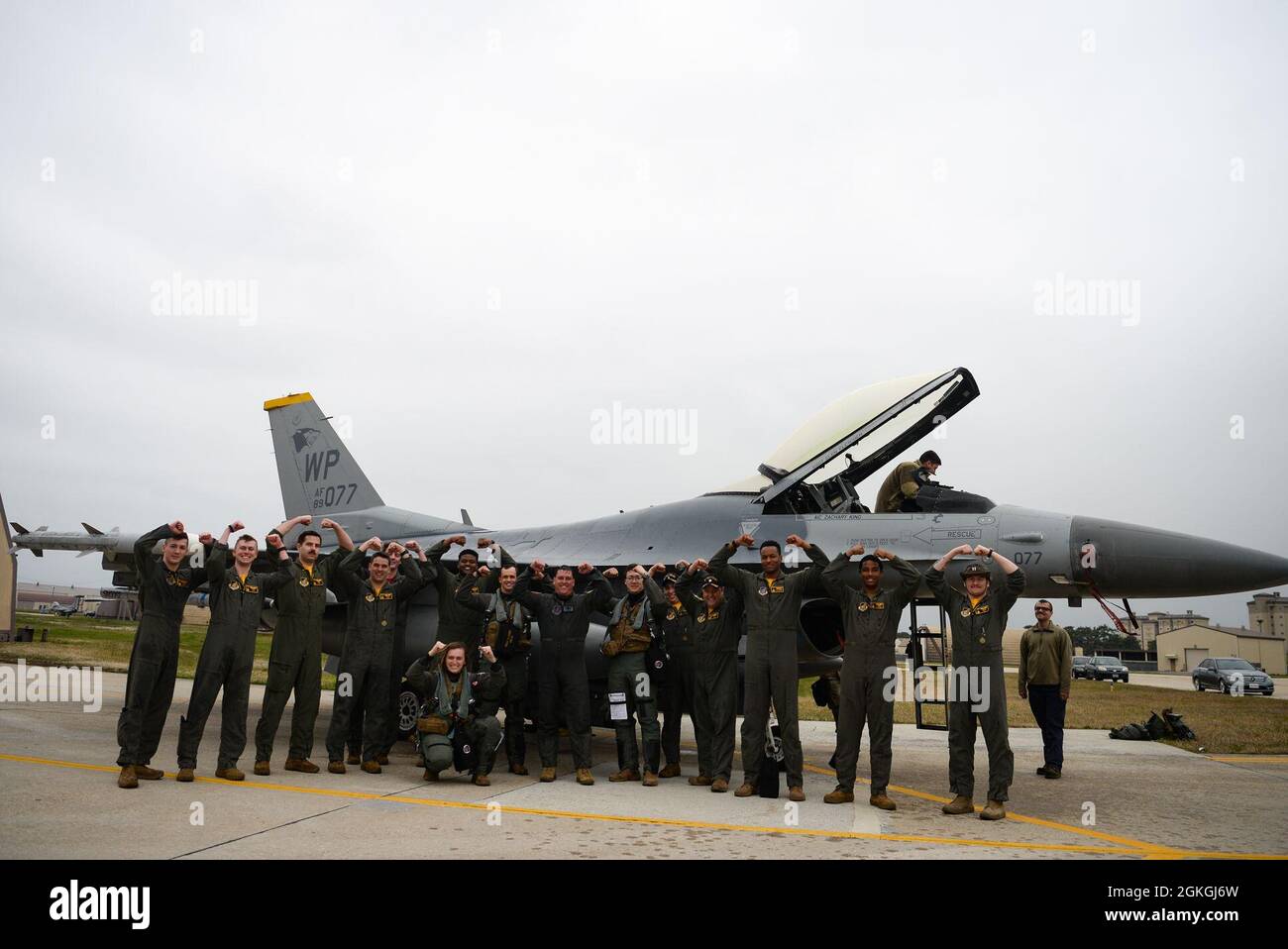 80th Fighter Squadron pilots and Col. David “Wolf II” Ross, 8th Fighter ...