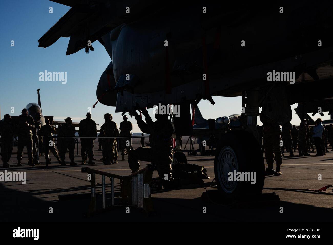 Friends and families watch as Airmen from the 757th Aircraft ...