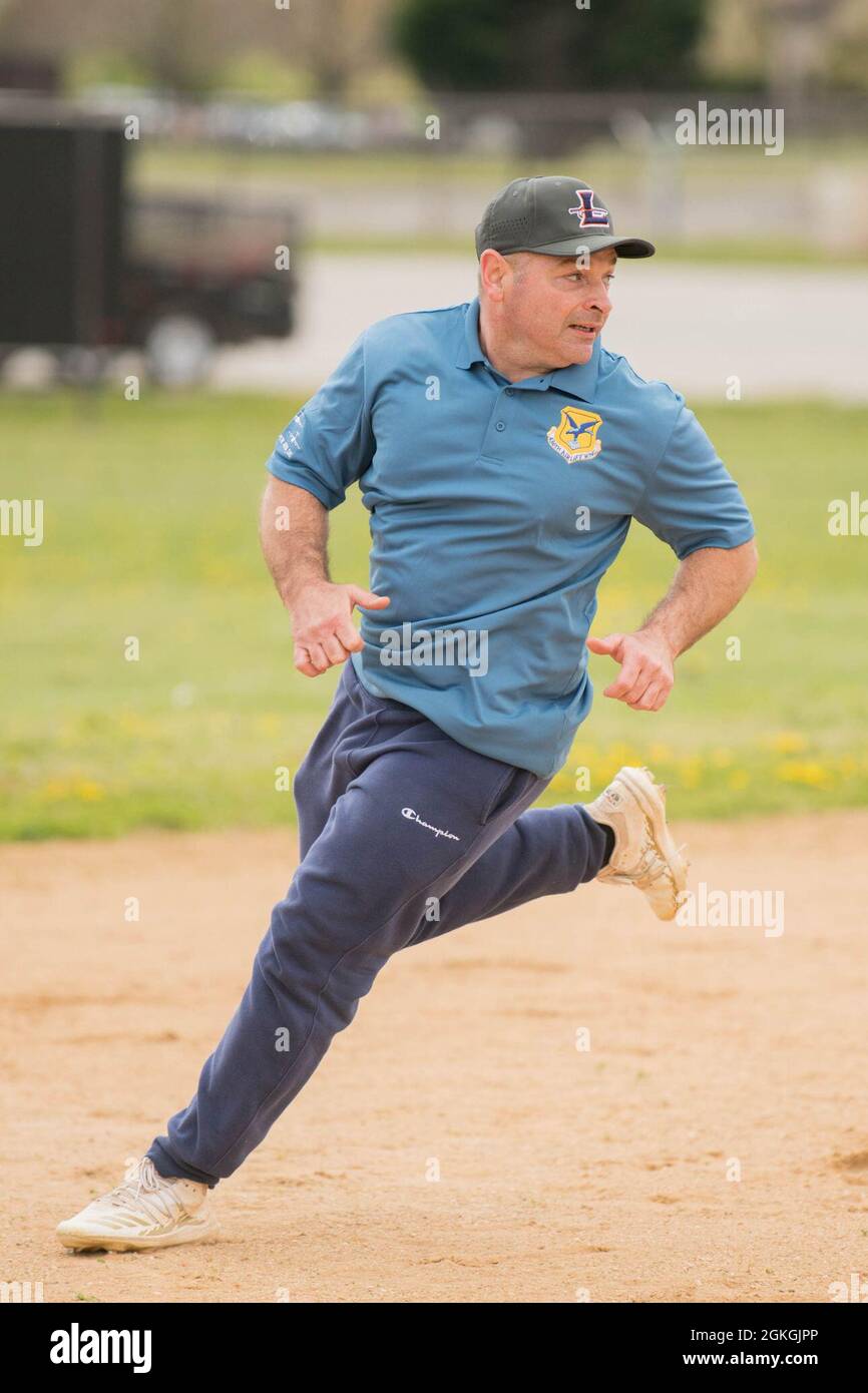 Lt. Col. Jerry Yarrington, 436th Aerial Port Squadron commander, runs ...