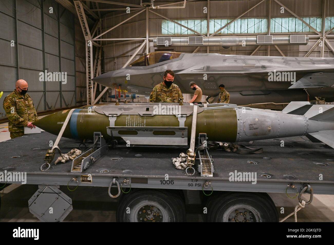 Aircraft maintenance squadron weapons load crew member hi-res stock ...