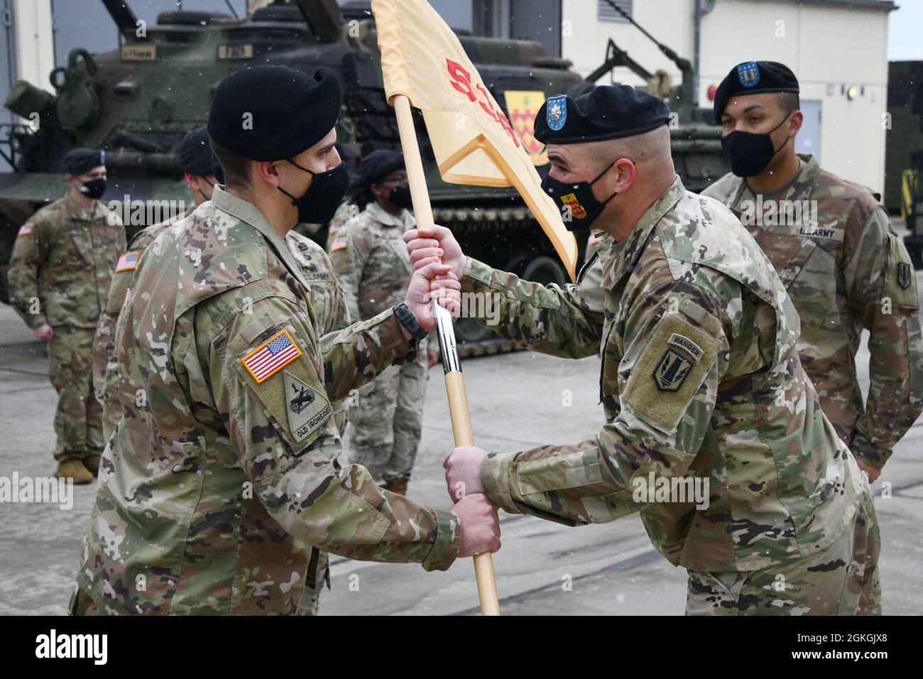 The incoming commander of 538th Forward Support Company, U.S. Army Cpt ...
