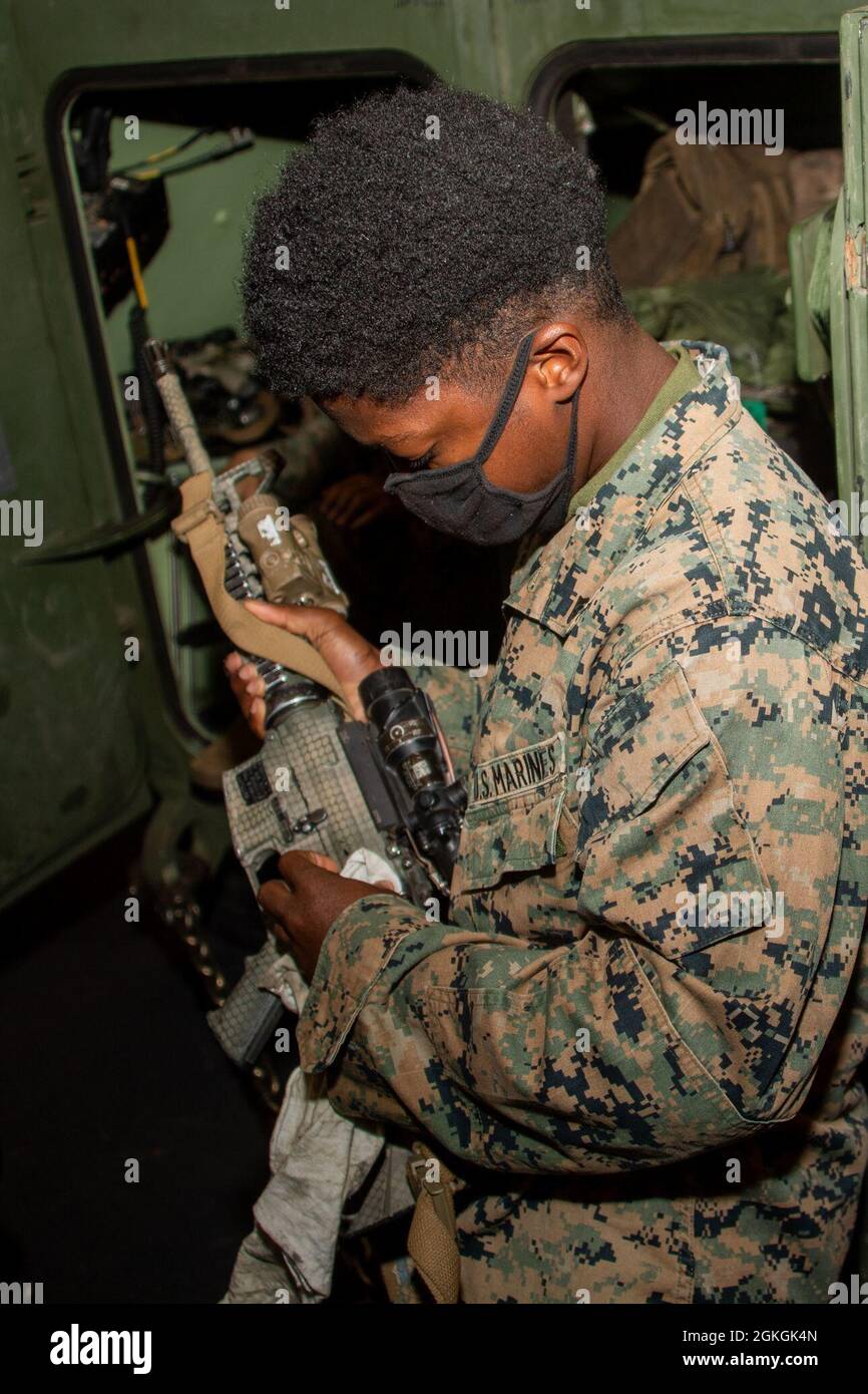 PACIFIC OCEAN (April 16, 2021) — U.S. Marine Corps Lance Cpl. Dalton ...