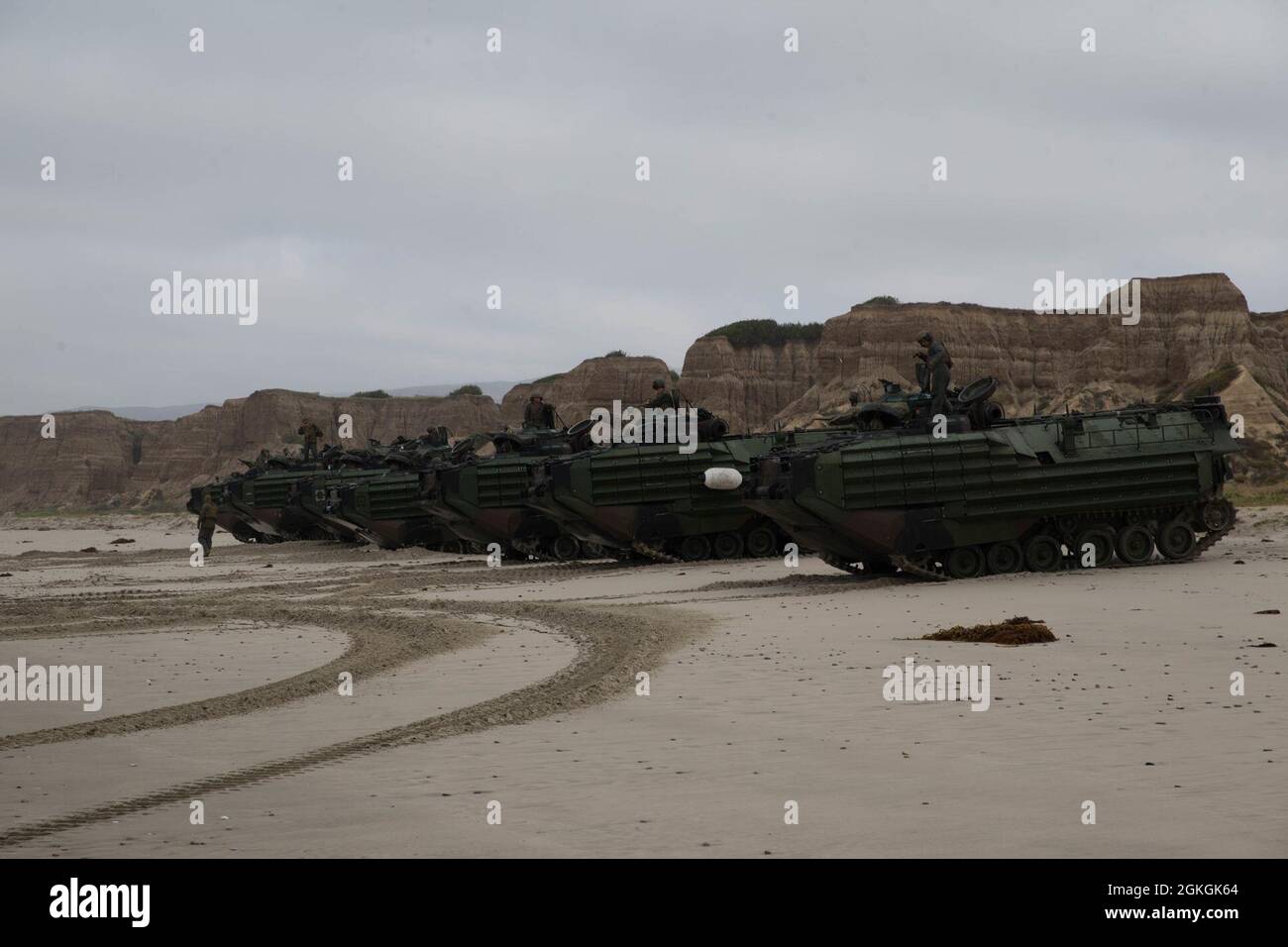 U.S. Marines with 3rd Assault Amphibian Battalion, 1st Marine Division ...