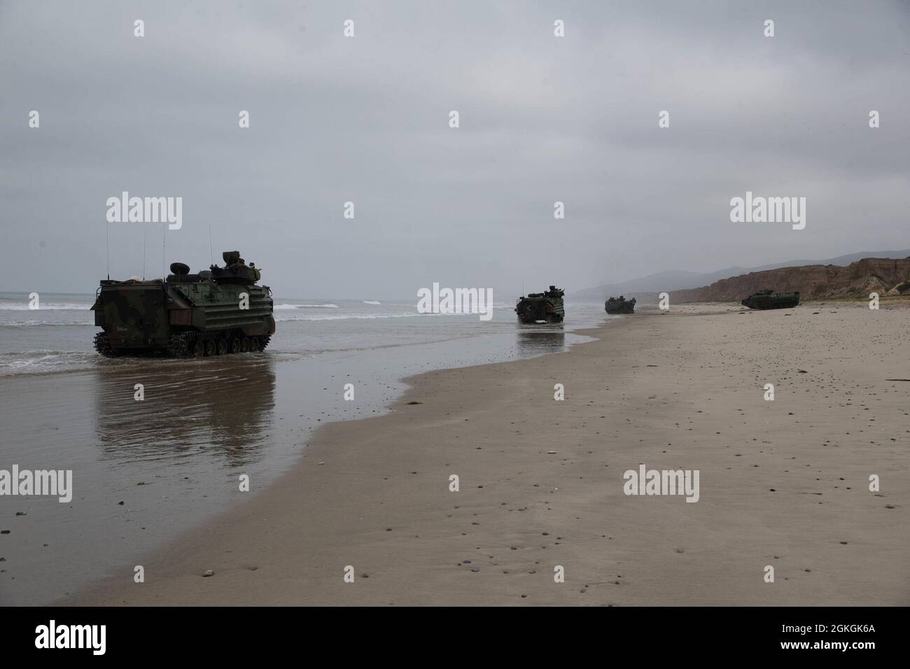 U.S. Marines with 3rd Assault Amphibian Battalion, 1st Marine Division ...