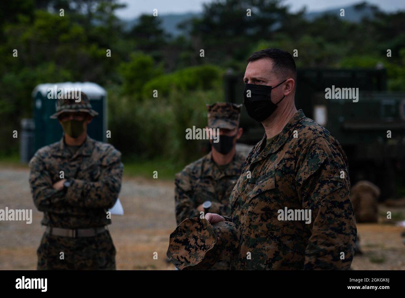 U.S. Marine Corps Lt. Col. Paul Bock, commanding officer of 9th ...