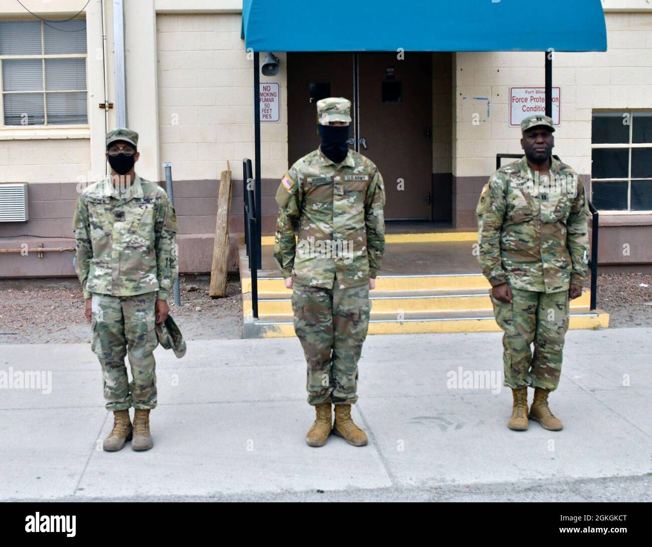 From left to right: Sgt. Nahhaj Jones, demobilization noncommissioned ...
