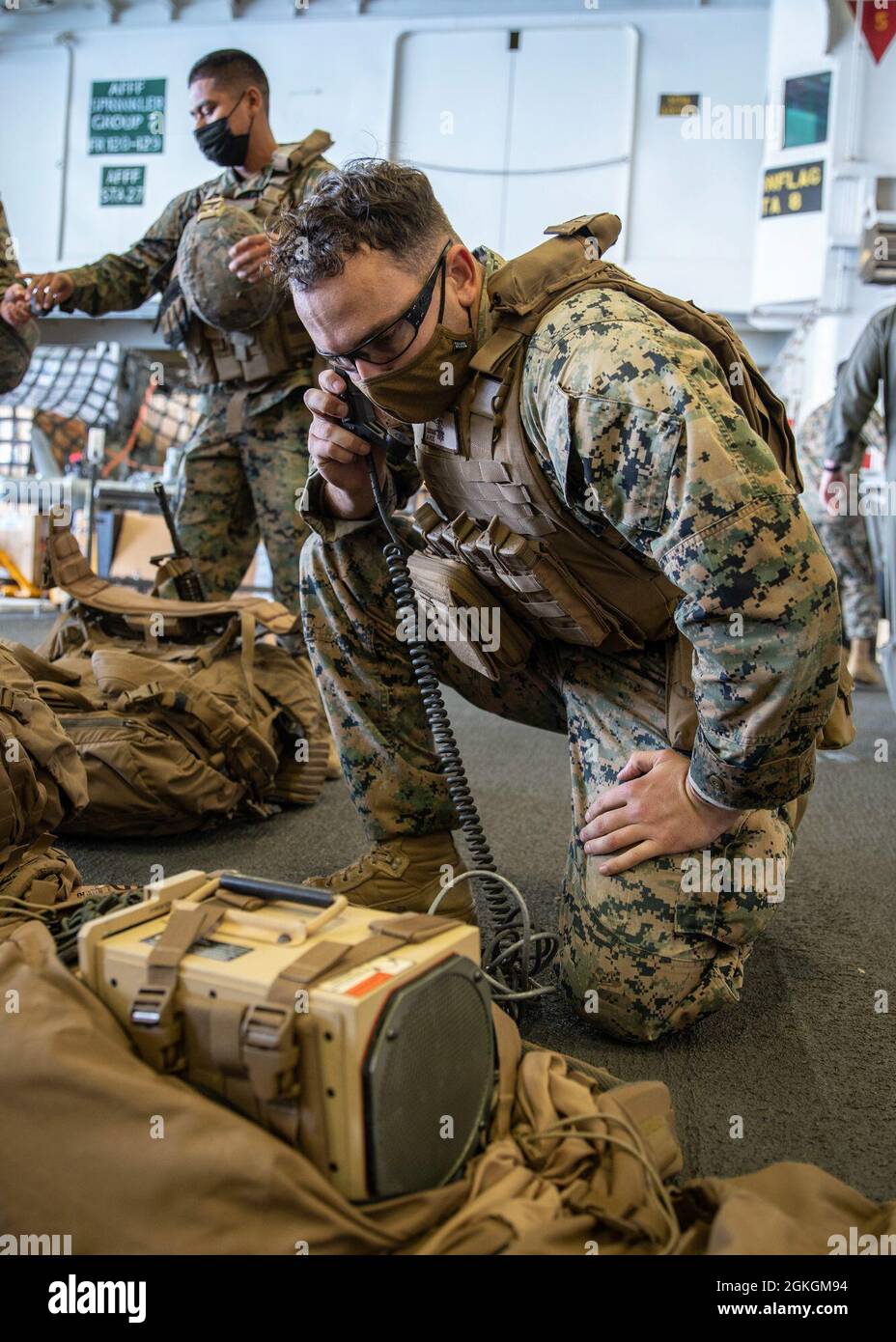 PACIFIC OCEAN (April 15, 2021) U.S. Marine Corps Sgt. Kevin Schweitzer ...