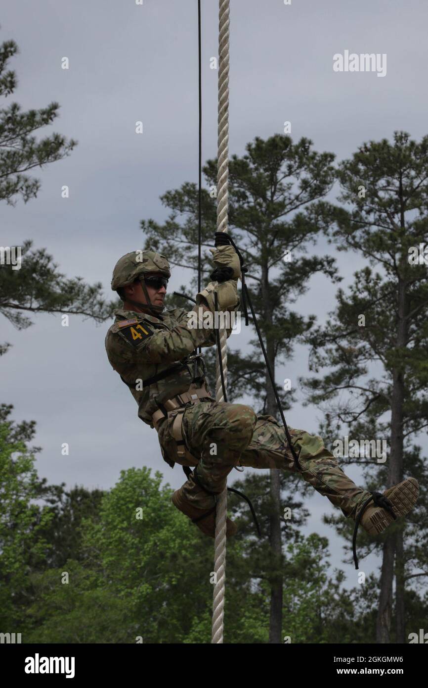 A U.S. Army Ranger competes in the Day Stakes Event during the Best ...