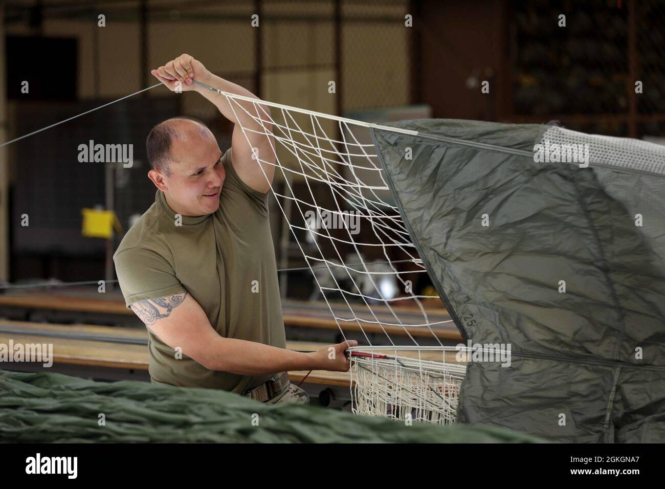 Staff Sgt. Betuel Monje, a parachute rigger with the North Carolina ...