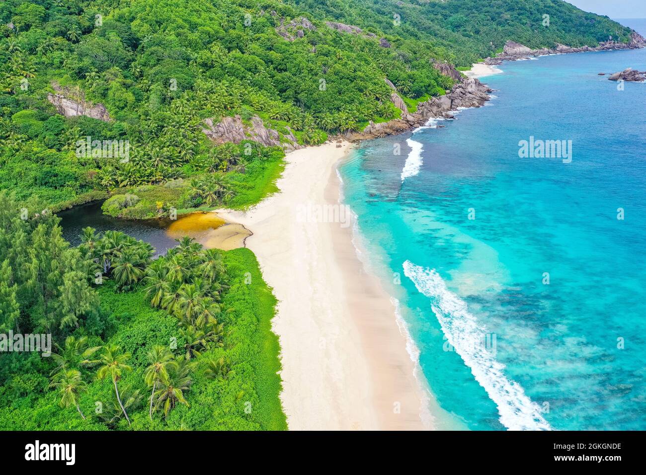 Beautiful Seychelles in the indian ocean Stock Photo - Alamy
