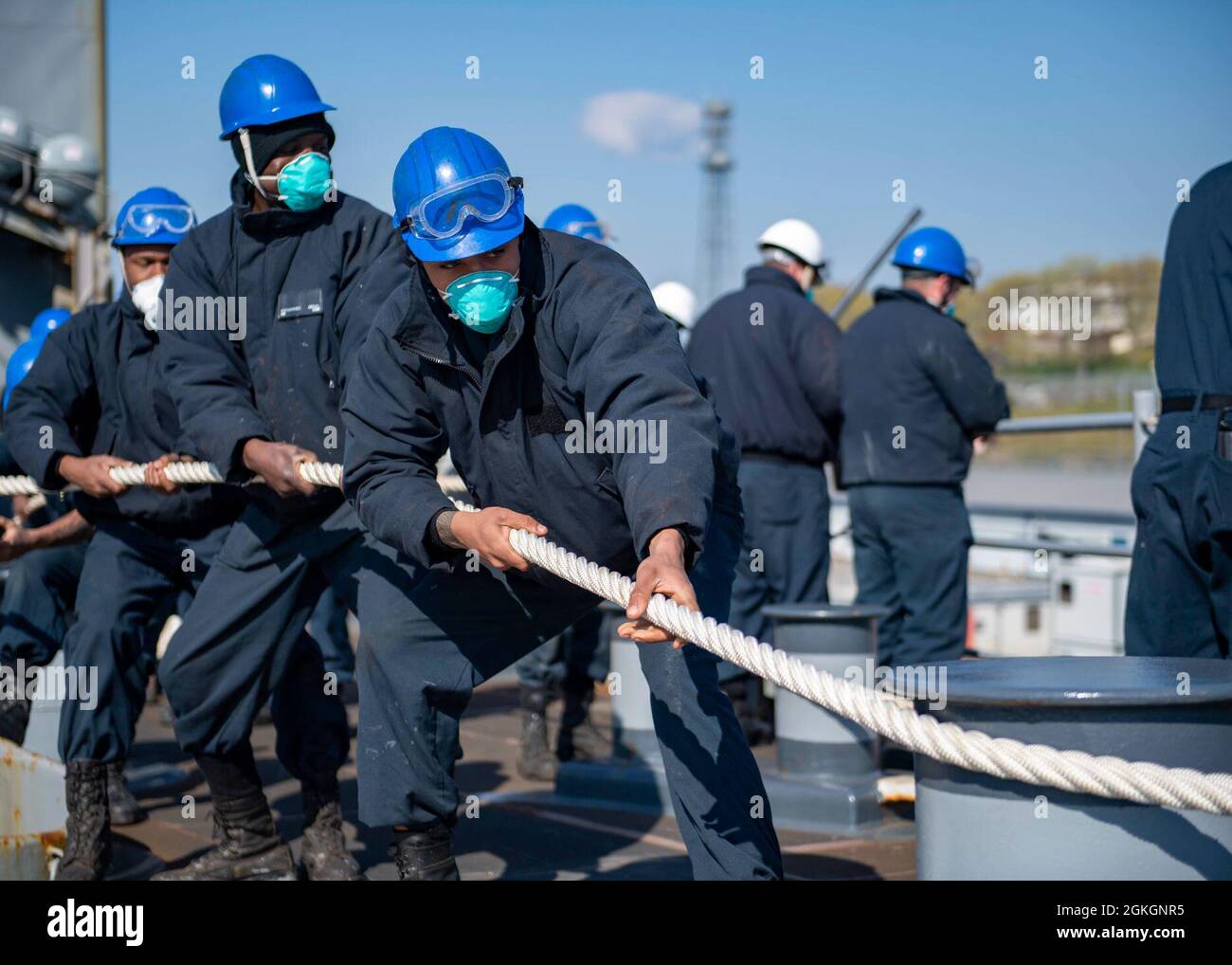 210417-N-NQ285-1302 PLYMOUTH, England (April 17, 2021) Seaman Cedric ...