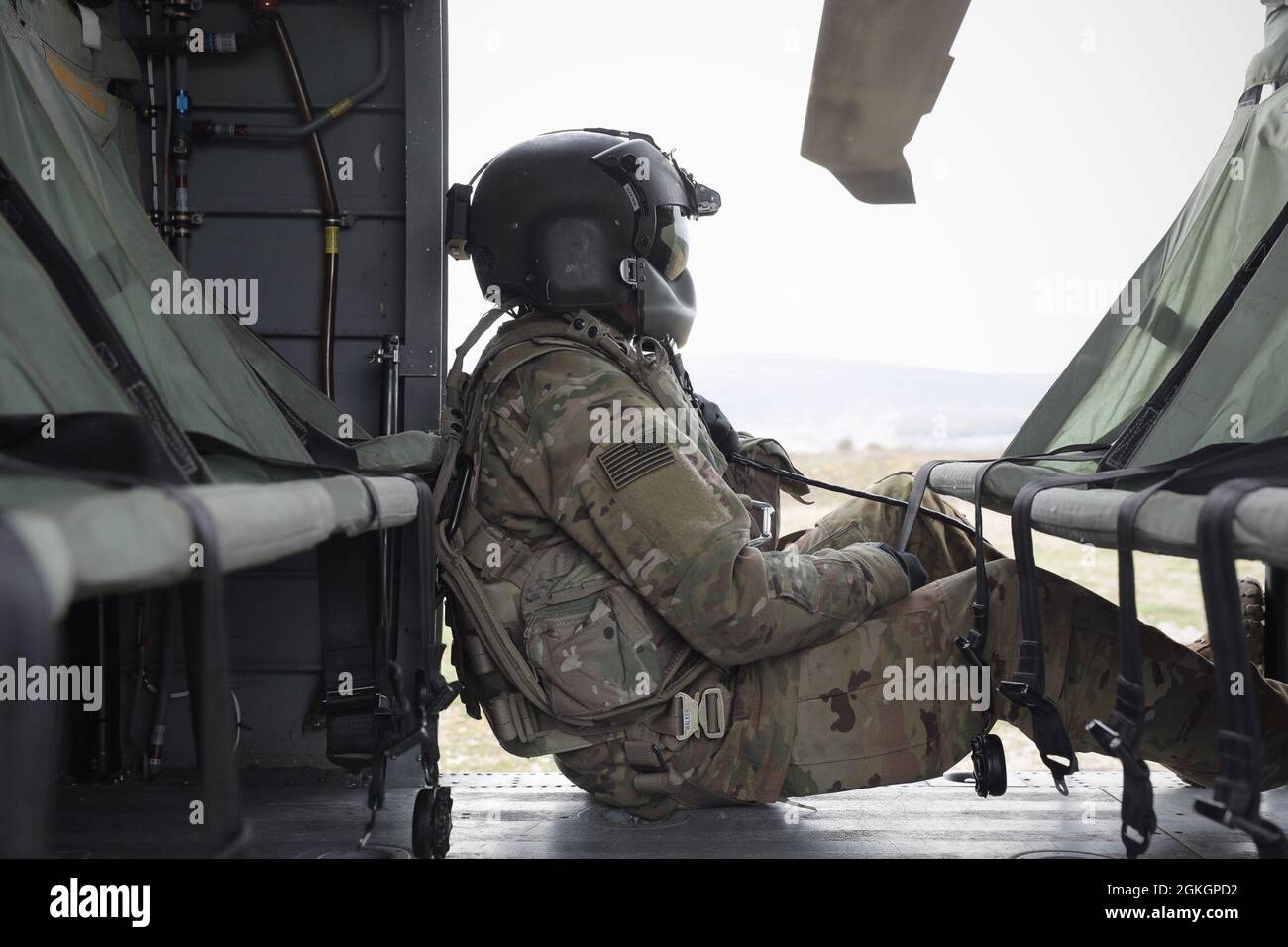 NOVO SELO TRAINING AREA, Bulgaria—Spc. Robert Walker, helicopter crew ...