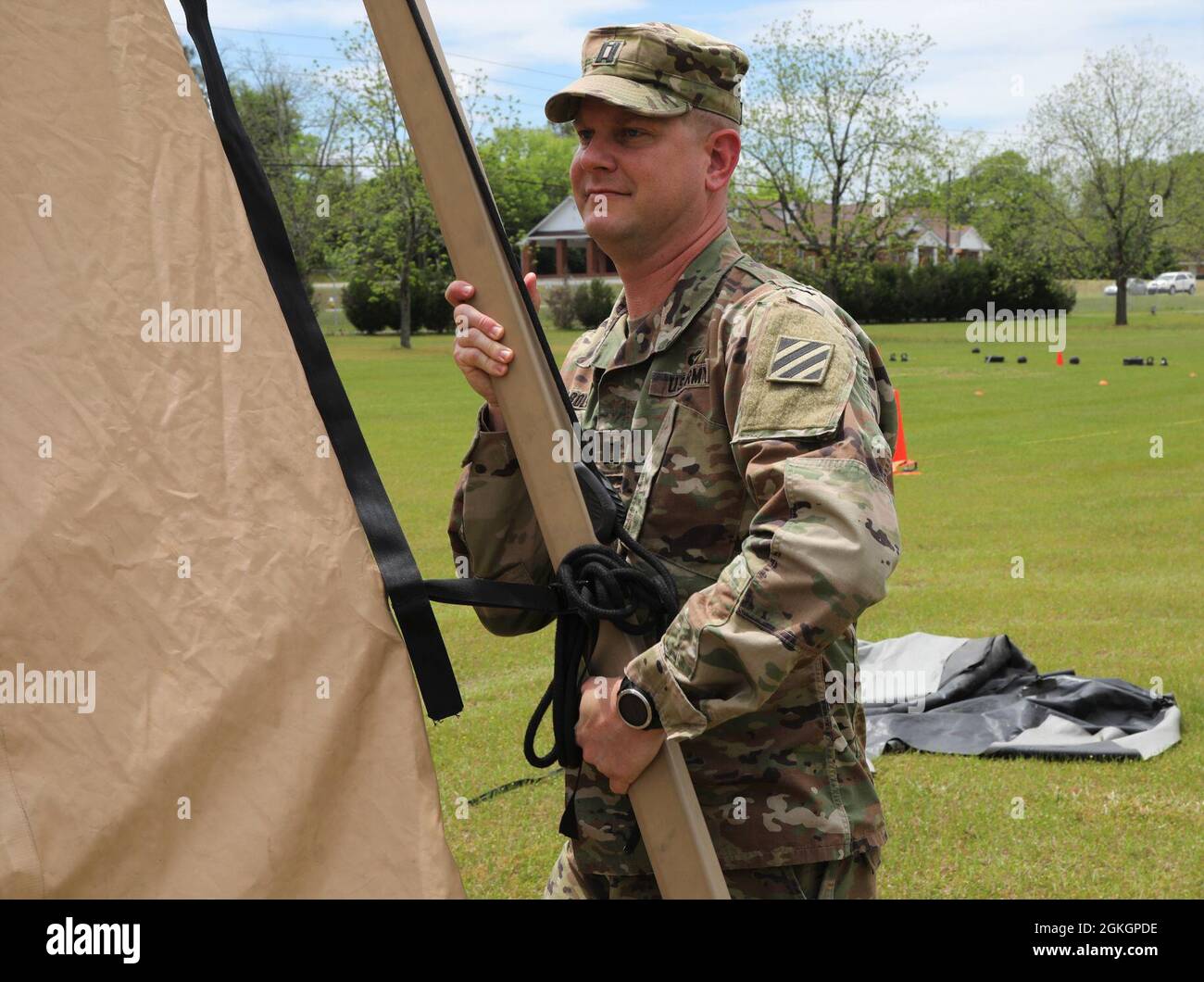U.S. Army Capt. Jonathan Dearolf, an artillery officer with ...