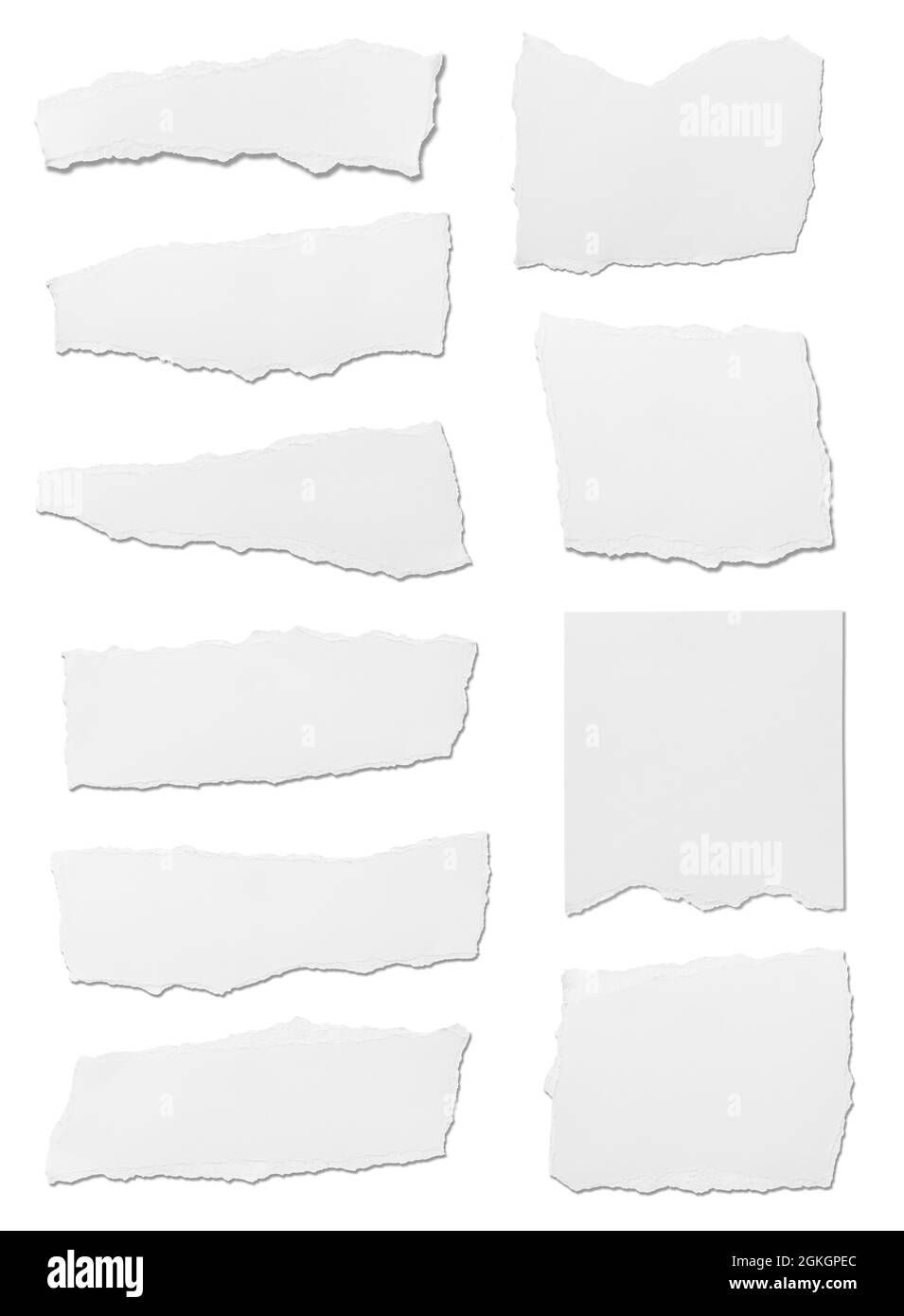 white paper ripped message torn Stock Photo - Alamy