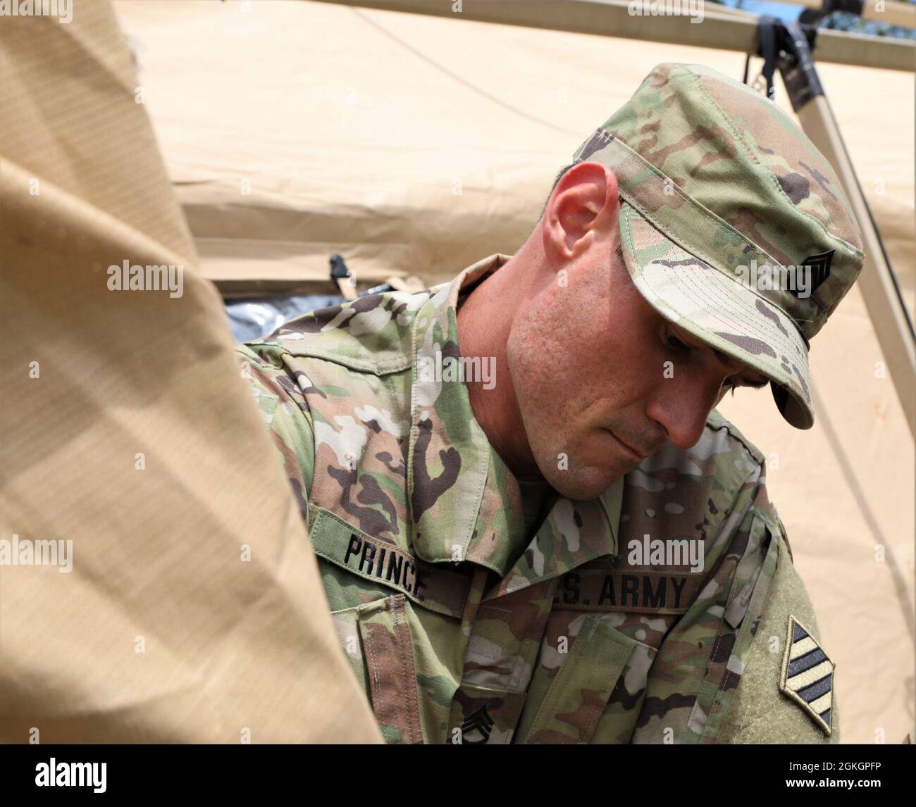 U.S. Army Sgt. 1st Class Chet Prince, an electronic maintenance ...