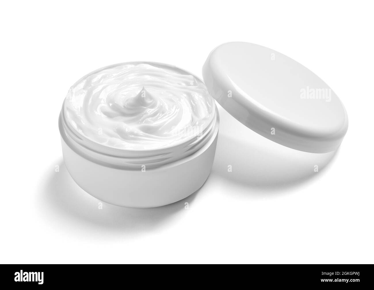 white cream container jar beauty moisturizer skin Stock Photo - Alamy